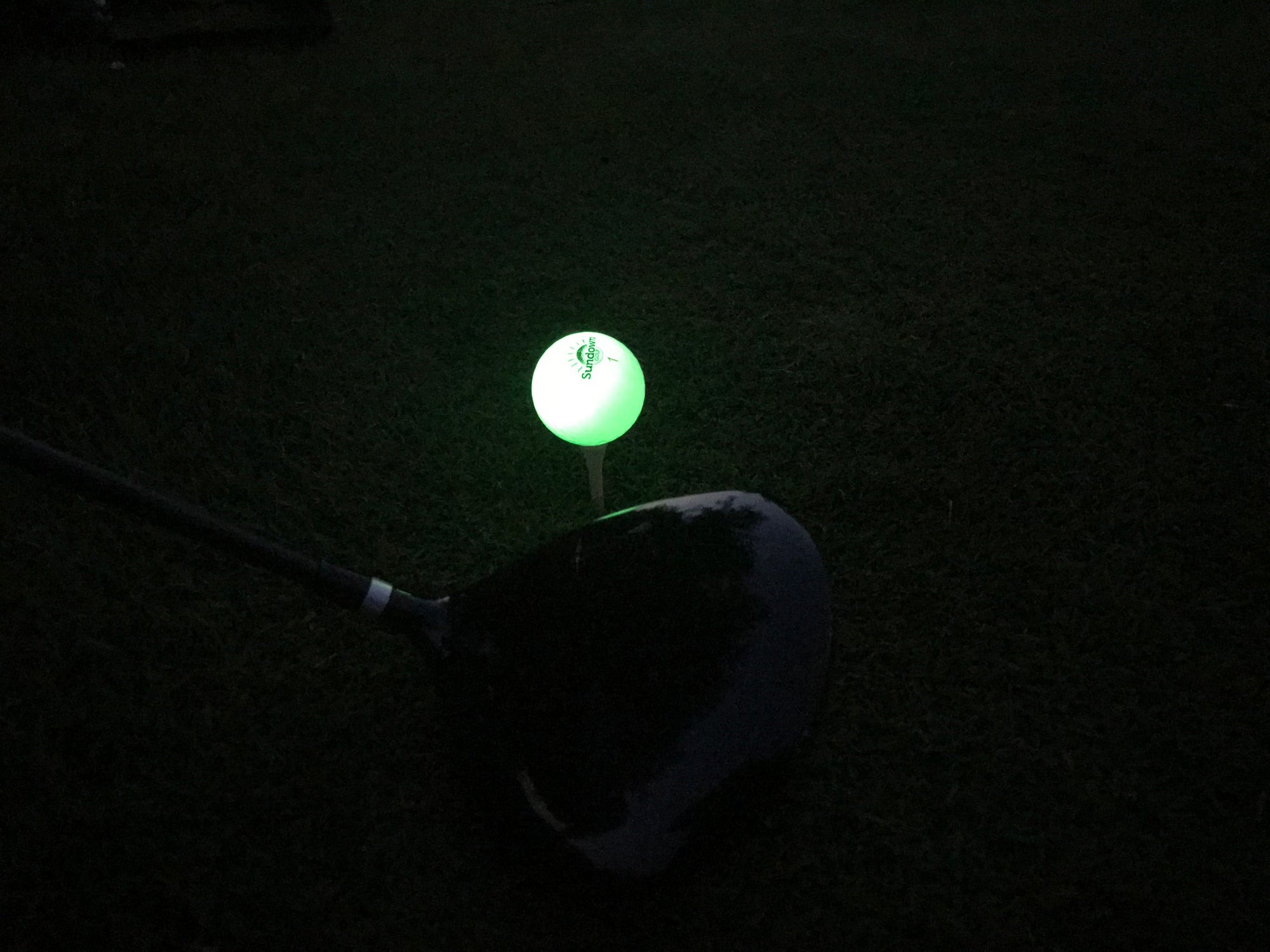 Sundown Golf Glow in the Dark Golf Balls - 6 Pack with 2 UV Flashlight
